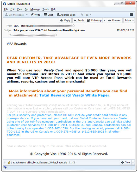 UK, US users hit with credit card-themed spam spreading ransomware ...