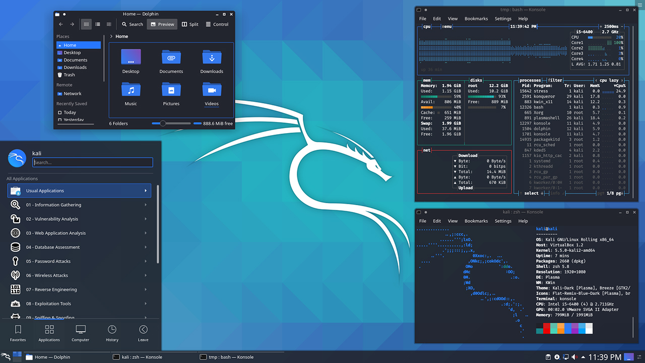 Kali Linux 2020 2 New Look New Packages New Installer Options Help 