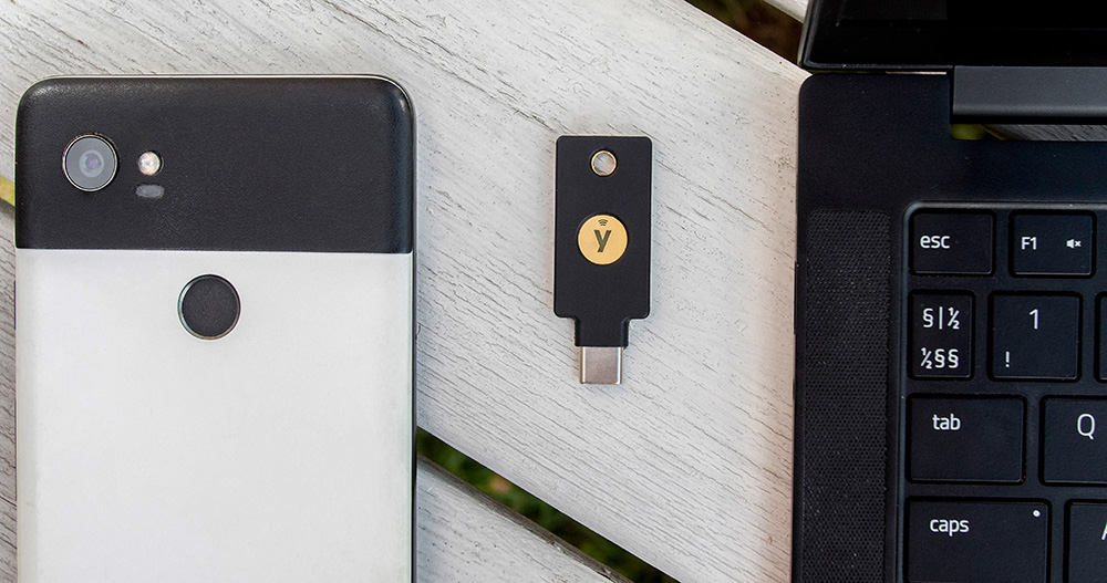 YubiKey 5C NFC security key supports multiple authentication protocols ...