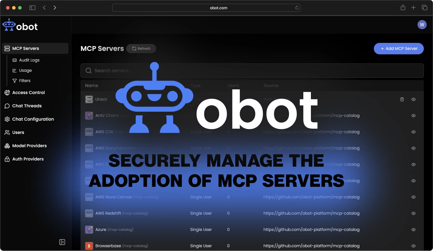 Obot MCP Gateway: Open-source platform to securely manage the adoption ...