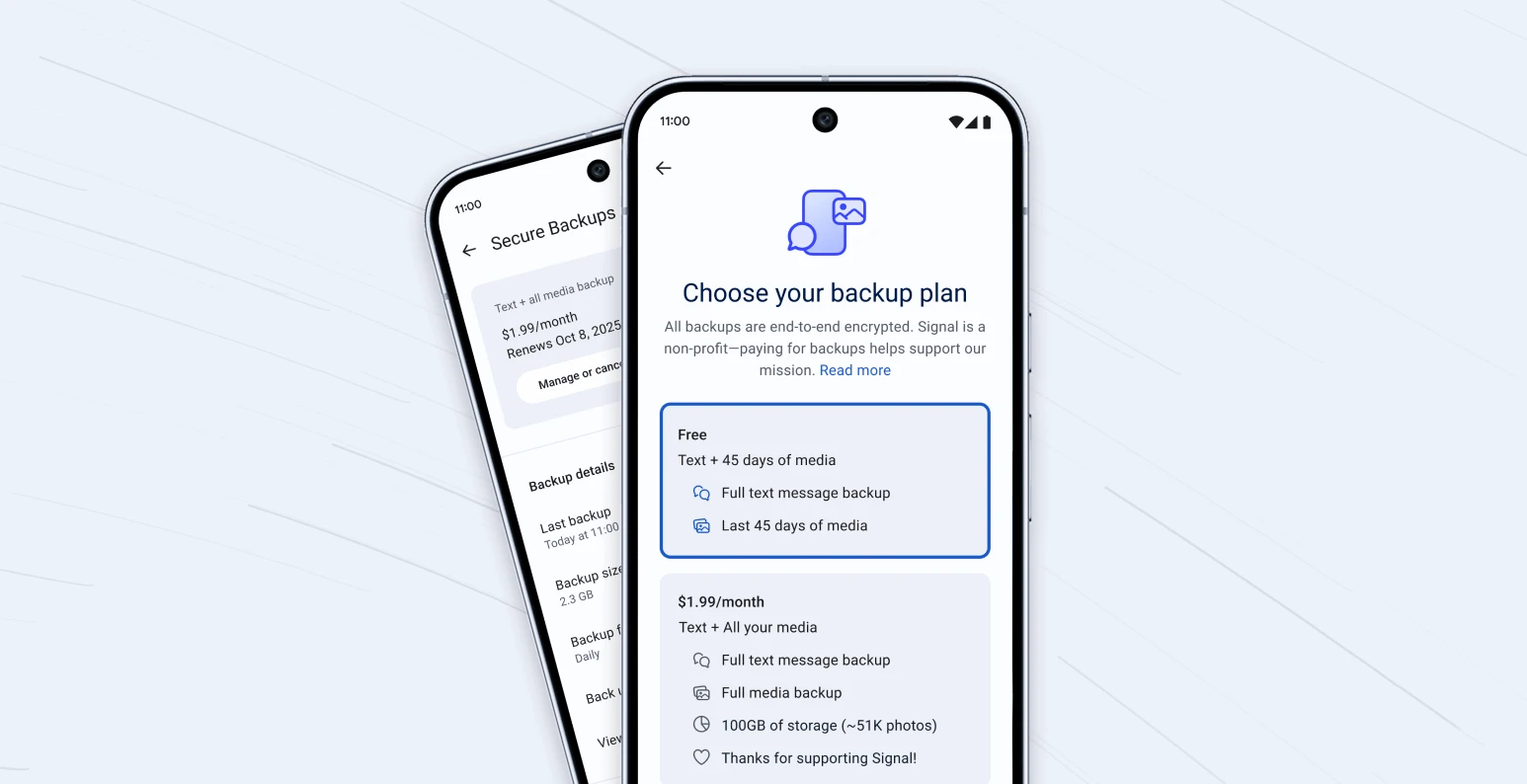 Signal adds secure backup option for chat history - Help Net Security